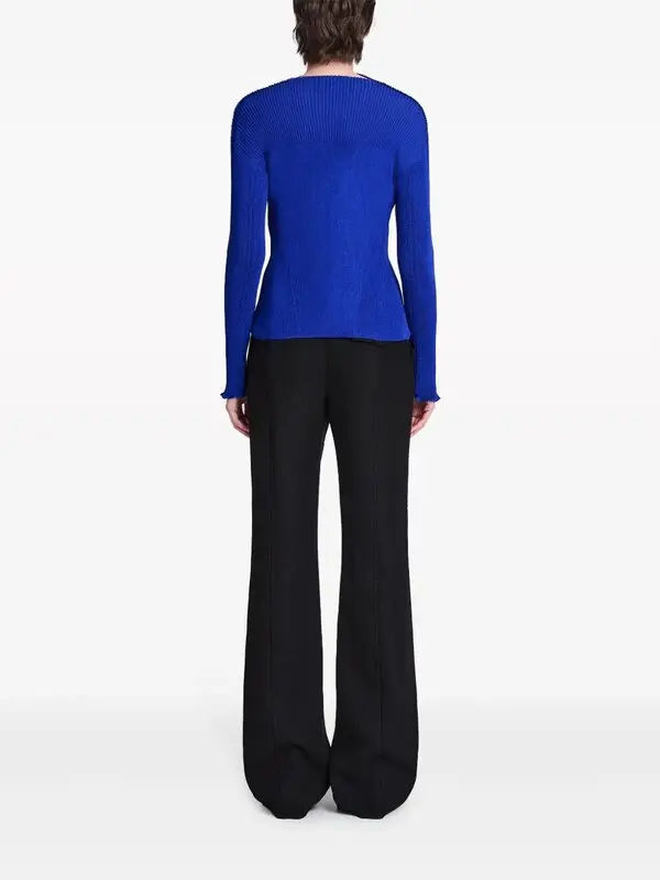 Proenza Schouler Mock-neck Ribbed Sweatshirt