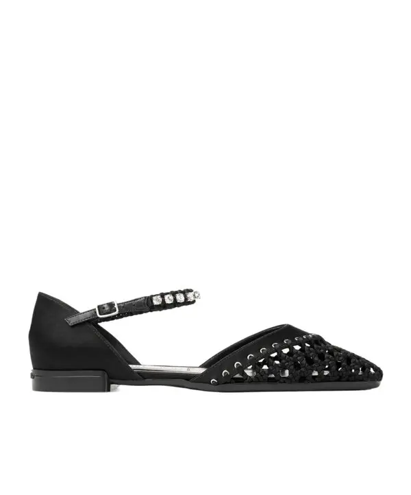 JIMMY CHOO Dila Ballet Flats - Black