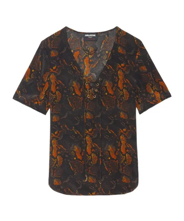 Zadig&Voltaire Terzo Python Print Blouse