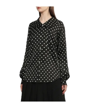 Comme Des Garçons Polka Dot Collared Shirt