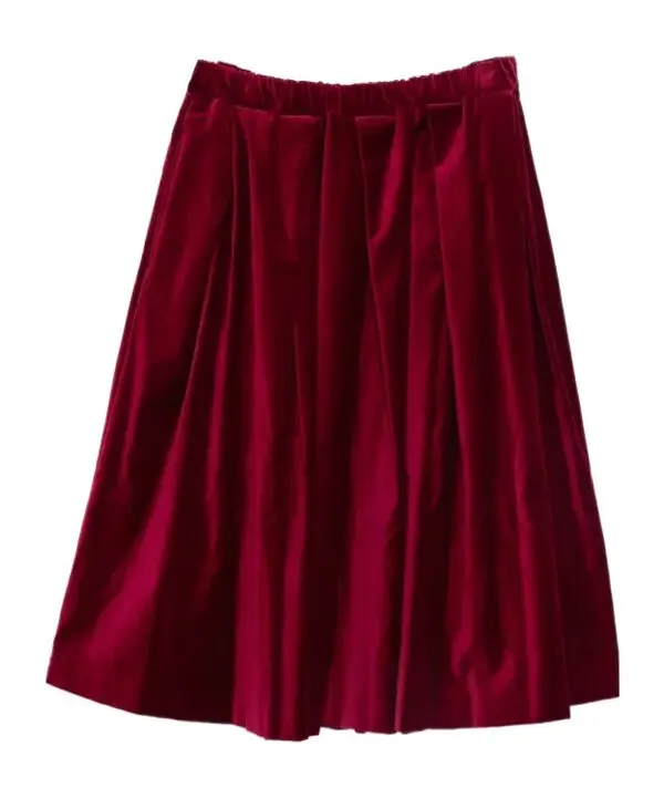 Comme Des Garçons Pleated Midi Skirt