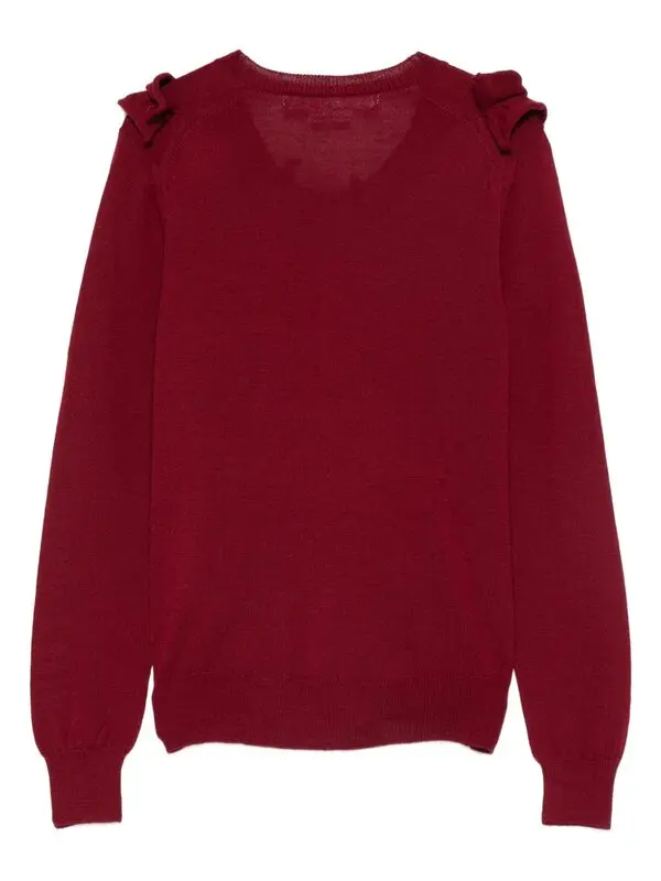 Comme Des Garçons Ruffled Cardigan