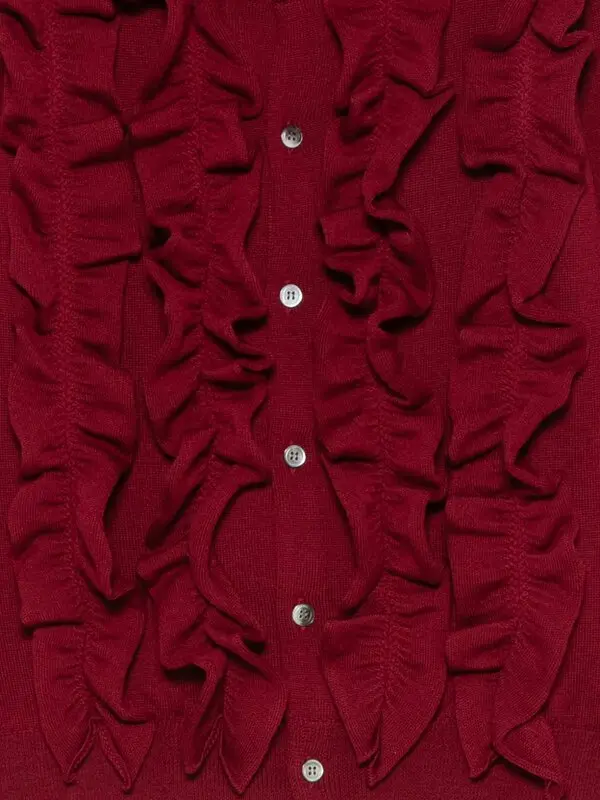 Comme Des Garçons Ruffled Cardigan