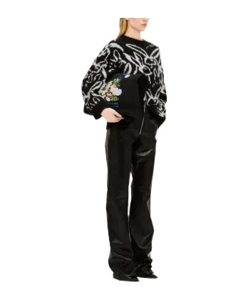 MSGM Rabbit-print Crew Neck Sweatshirt