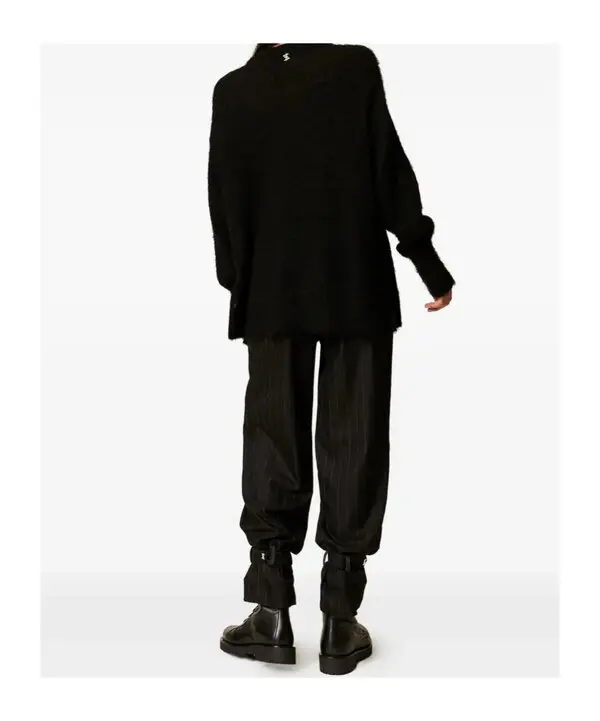 TWINSET Pinstripe Cuff-strap Trousers