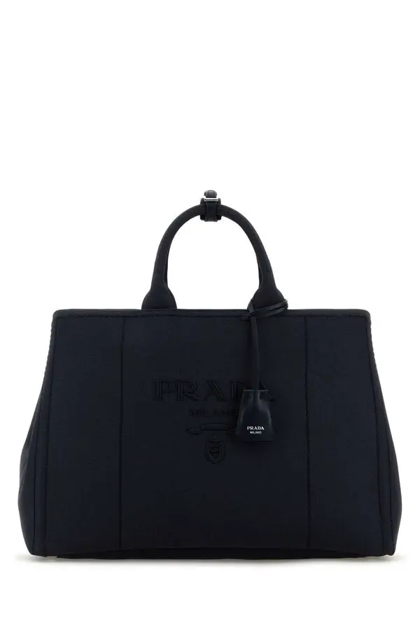 Prada Canvas Shopping Handbag