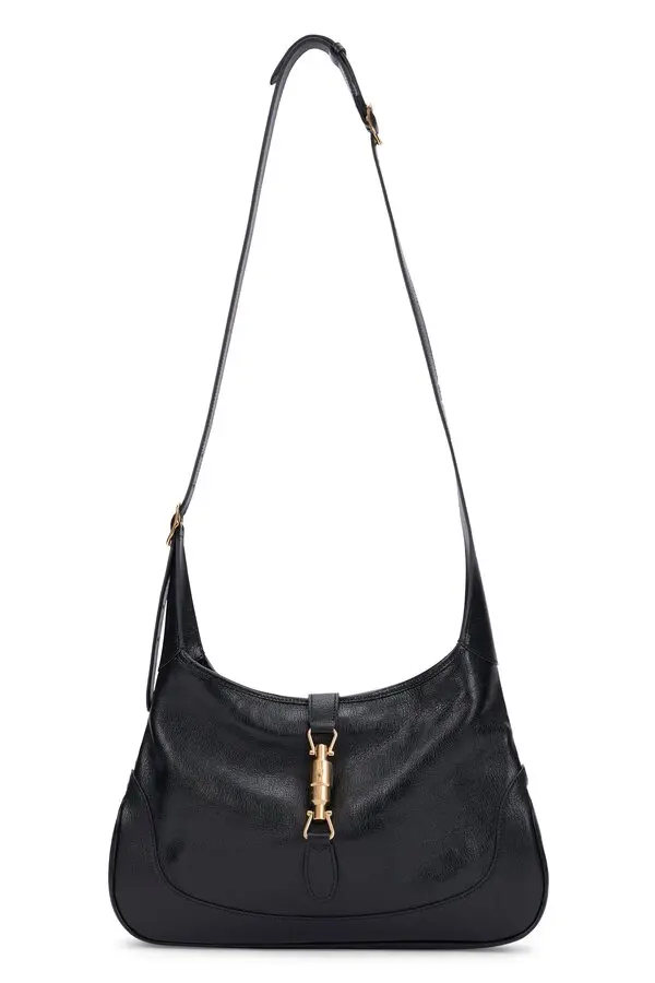 Gucci Jackie 1961 Medium Nappa Leather Shoulder Bag - Black