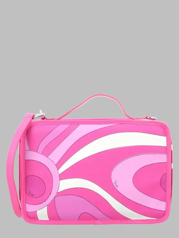 Emilio Pucci Graphic Print Cotton Handbag - Pink