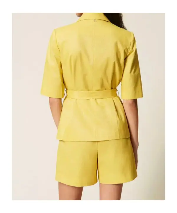 TWINSET Short-sleeved Belted Blazer