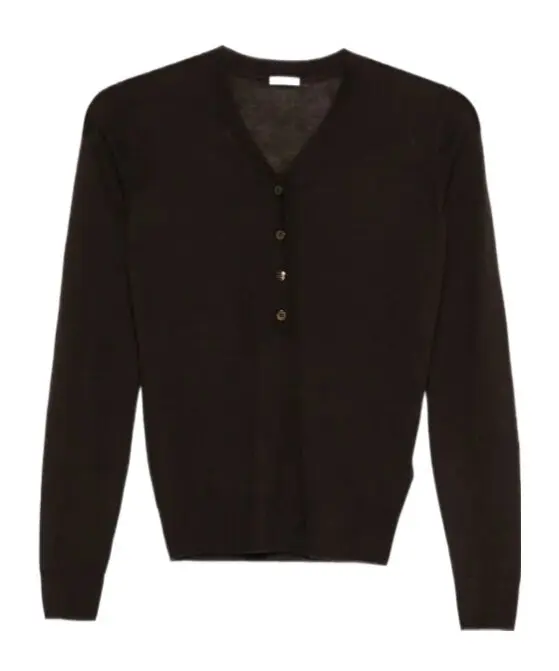 JOSEPH Gillies V-neck Sweater - Cocoa