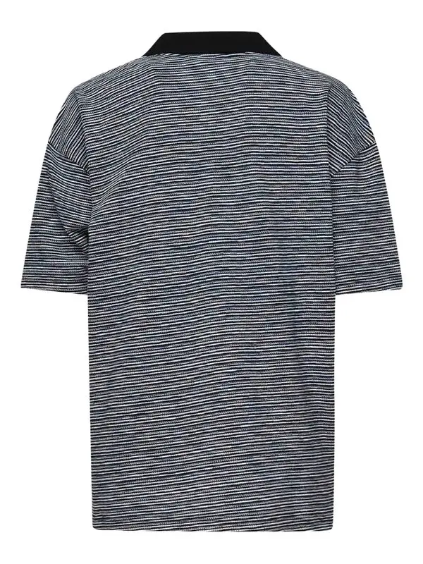 Etro Striped Pocket Polo Shirt - Gray