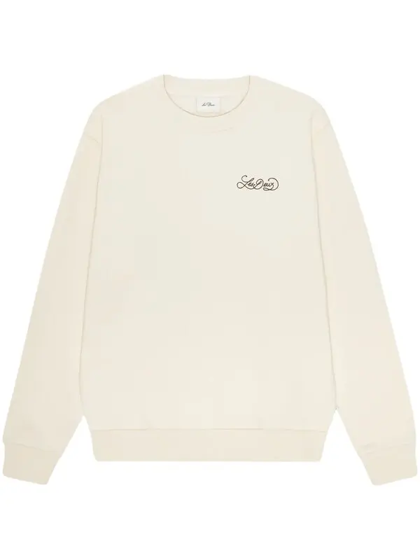 LES DEUX Organic Cotton Crewneck Sweater - Ivory