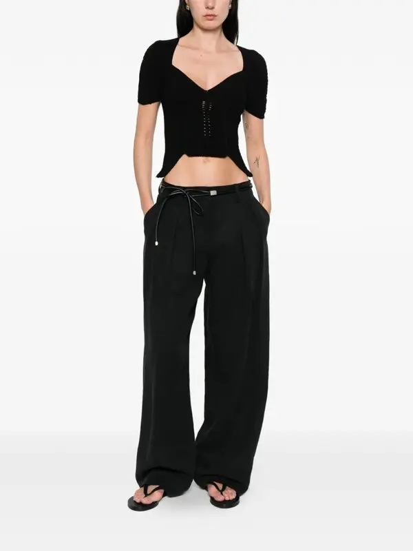 Cult Gaia Eliza Knit Top - Black