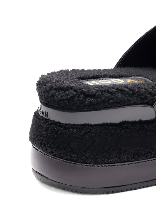 Hogan H466 Platform Lace-up Mules