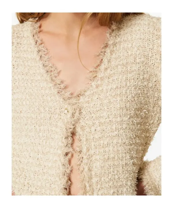 TWINSET Frayed Bouclé Jacket