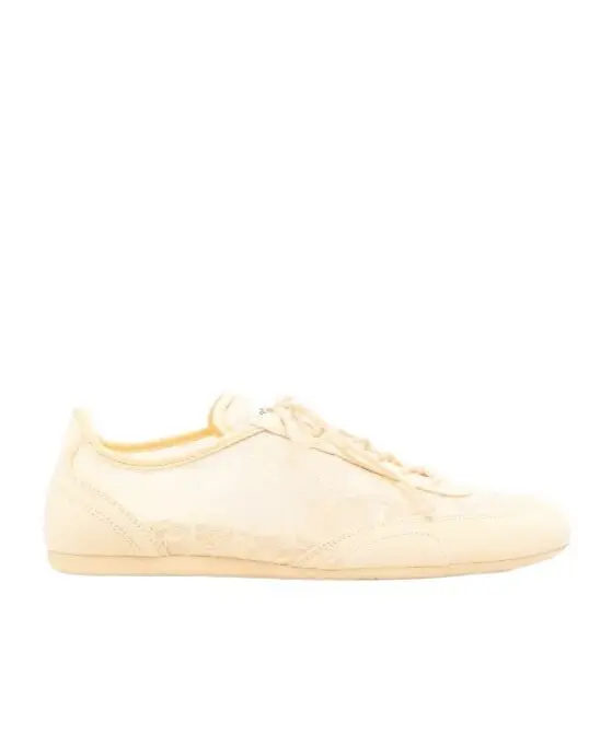 JIMMY CHOO Lace Layered Low-top Sneakers
