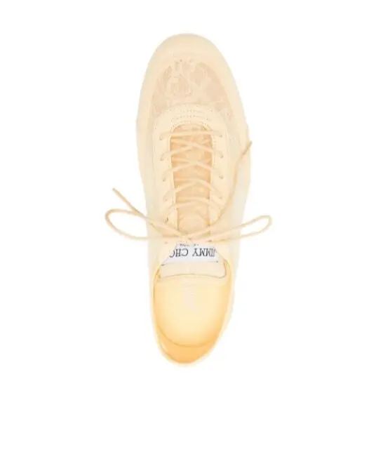 JIMMY CHOO Lace Layered Low-top Sneakers