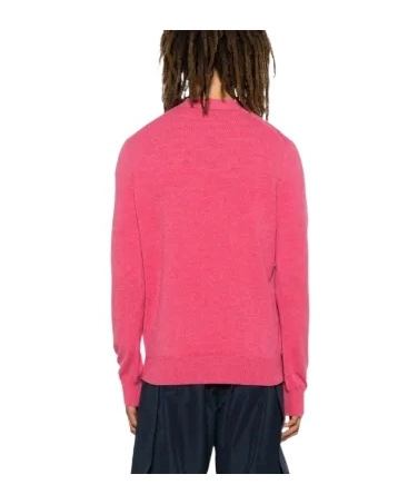 Play Comme Des Garcon V-neck Double Heart-patch Cardigan