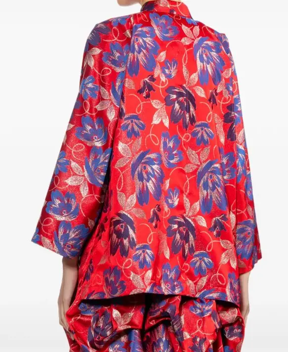 Comme Des Garçons Floral Print Top