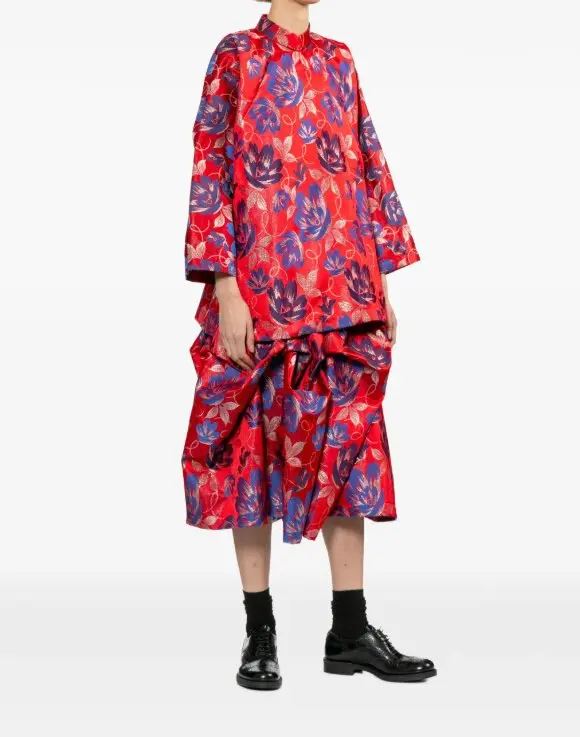 Comme Des Garçons Floral Print Top