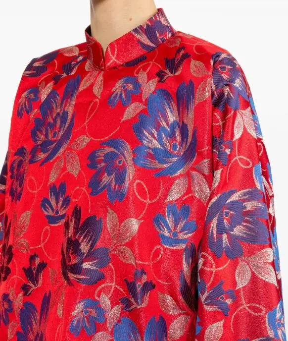 Comme Des Garçons Floral Print Top