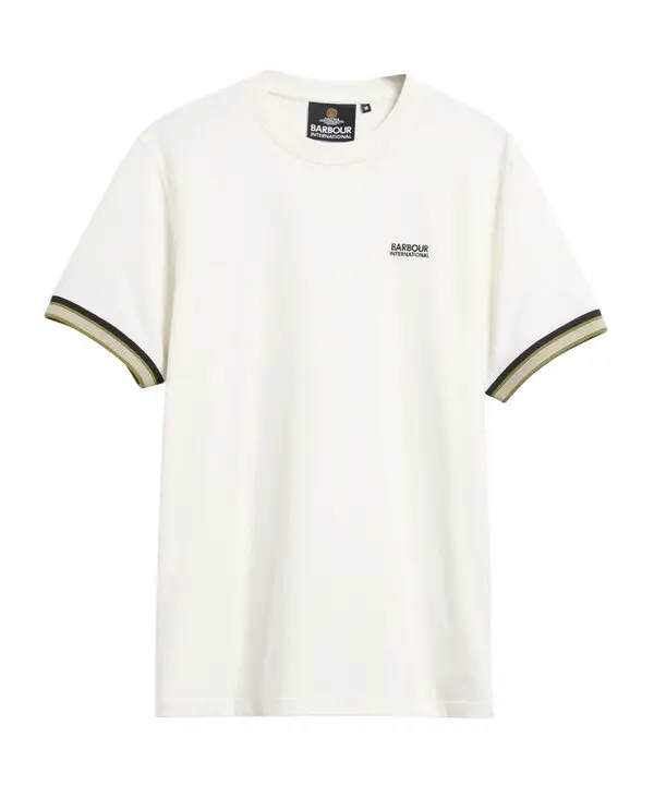 Barbour Tippedcuff Logo Crewneck Tshirt