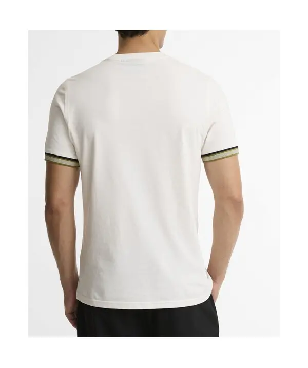 Barbour Tippedcuff Logo Crewneck Tshirt