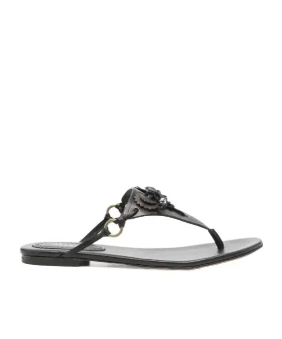 Isabel Marant Étoile Elato Leather Flowers-detail Flat Sandals