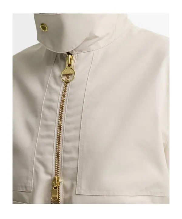 Barbour Cropped Zip-front Utility Jacket