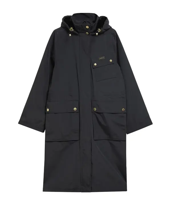 Barbour Drawstring Hood Long Parka Coat