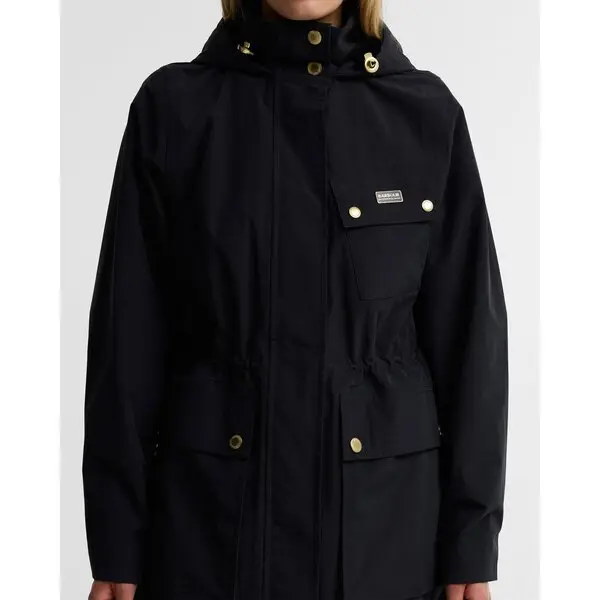 Barbour Drawstring Hood Long Parka Coat