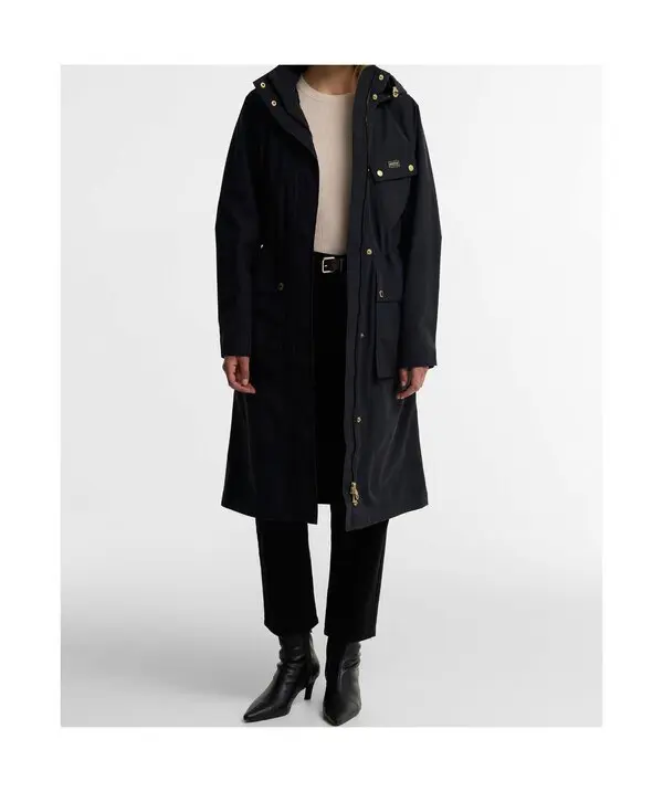 Barbour Drawstring Hood Long Parka Coat