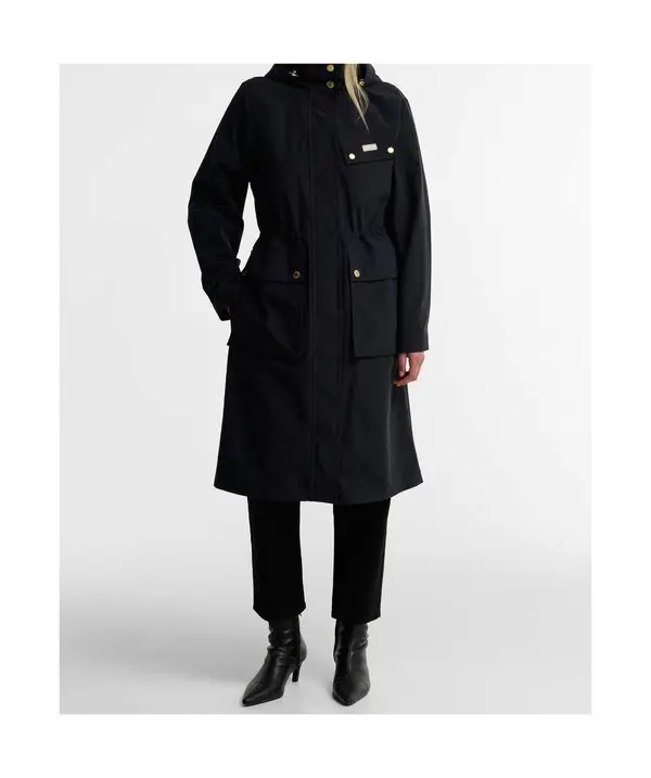 Barbour Drawstring Hood Long Parka Coat