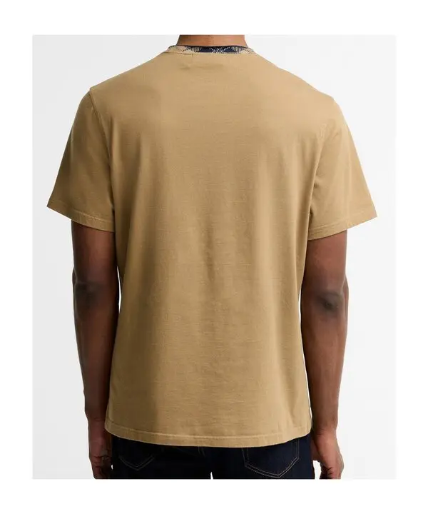 Barbour Innercheck Trim Crewneck Tshirt - Nude