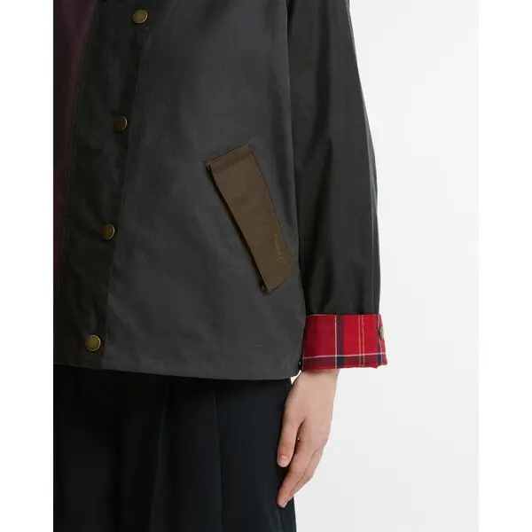Barbour Colourblock Cordcollar Wax Jacket