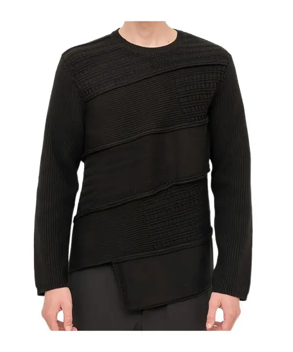Comme Des Garçons Long Sleeve Asymmetrical Sweater