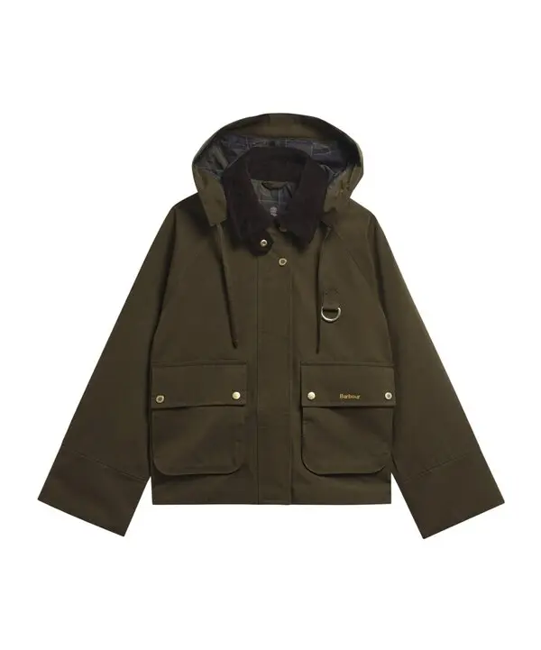 Barbour Hooded Cropped Field Jacket