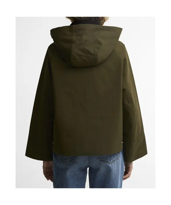 Barbour Hooded Cropped Field Jacket