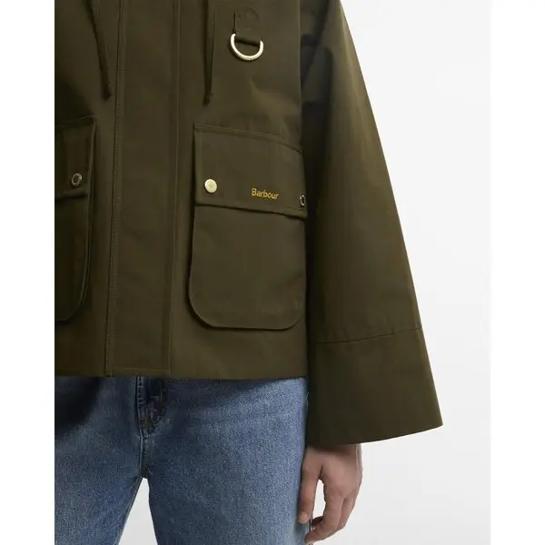 Barbour Hooded Cropped Field Jacket