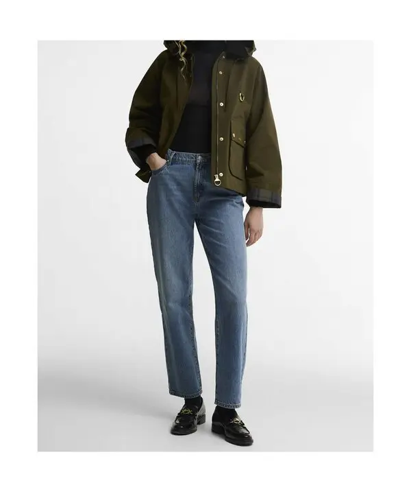 Barbour Hooded Cropped Field Jacket