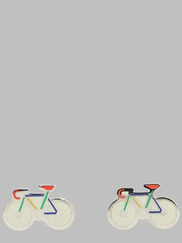 Paul Smith Enamel-plated Bike Motif Cufflinks