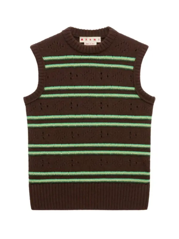 Marni 100% Cashmere Knit Sweater - Brown