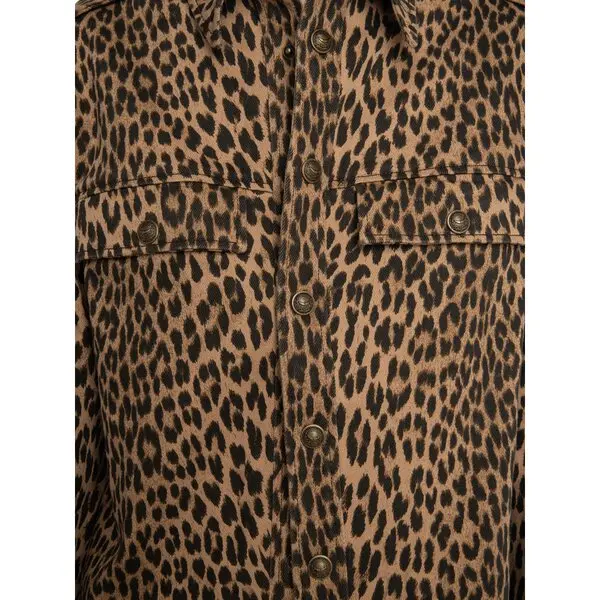 Zadig&Voltaire Voltaire Leopard-printed Denim Shirt