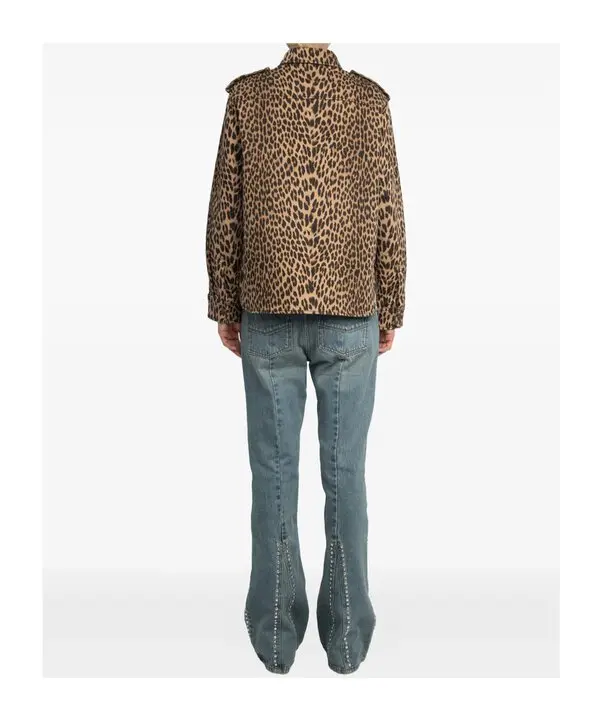 Zadig&Voltaire Voltaire Leopard-printed Denim Shirt