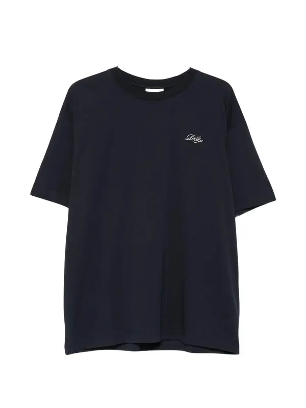 Drole De Monsieur Organic Cotton Gentleman T-shirt - Navy