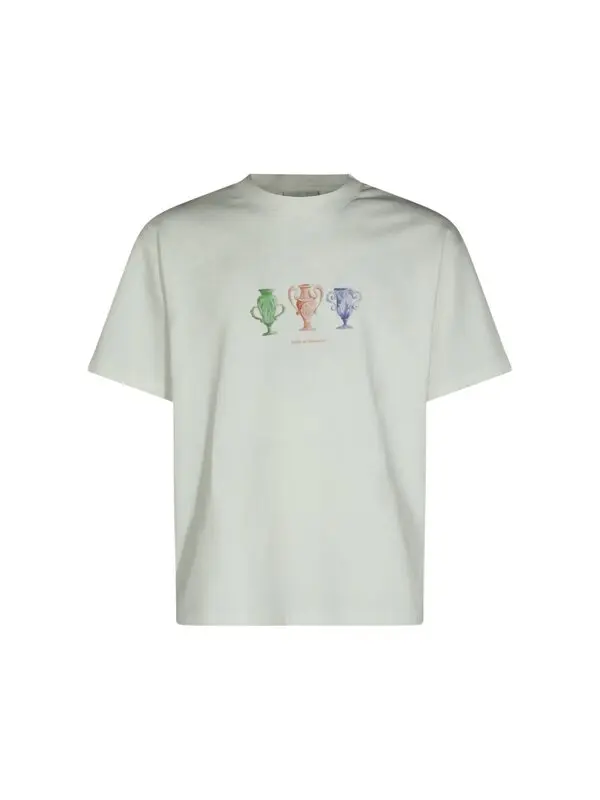 Drole De Monsieur 100% Cotton Graphic T-shirt - White