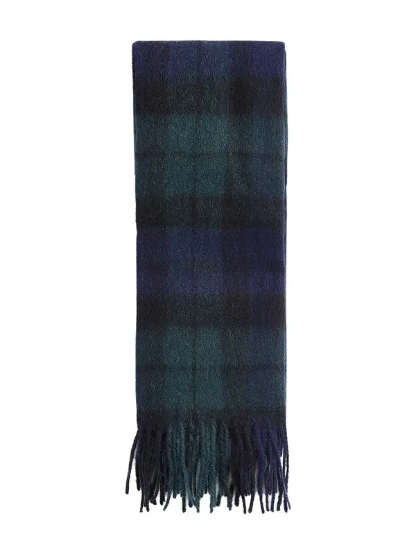 Barbour Fringed Edge Rectangle Scarf For