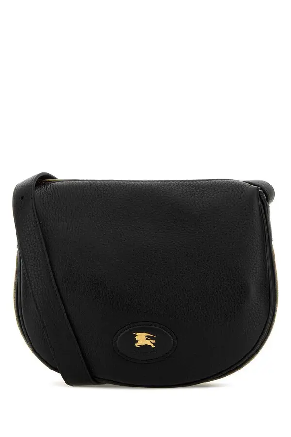 Burberry Leather Tavistock Crossbody Handbag 24 X 19 X 13 Cm - Black