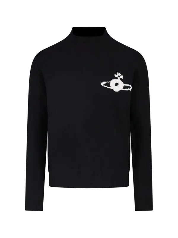 VIVIENNE WESTWOOD Turtleneck Sweater With Orb Logo