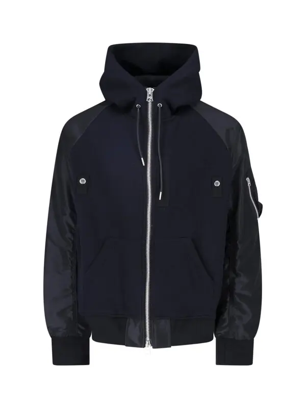 Sacai Hooded Zip-up Jacket